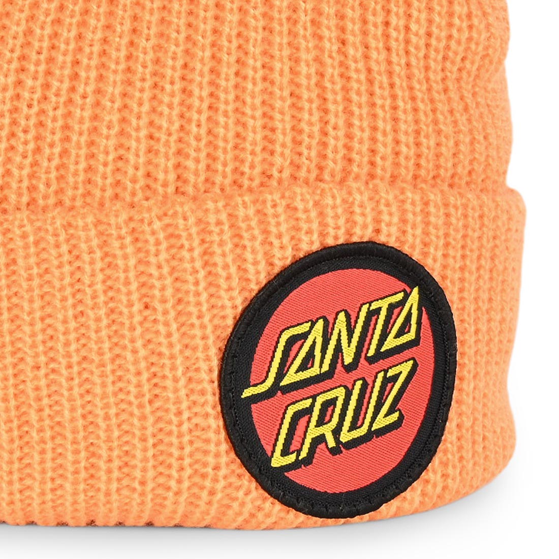 Santa Cruz Classic Dot Beanie Hat - Washed Apricot