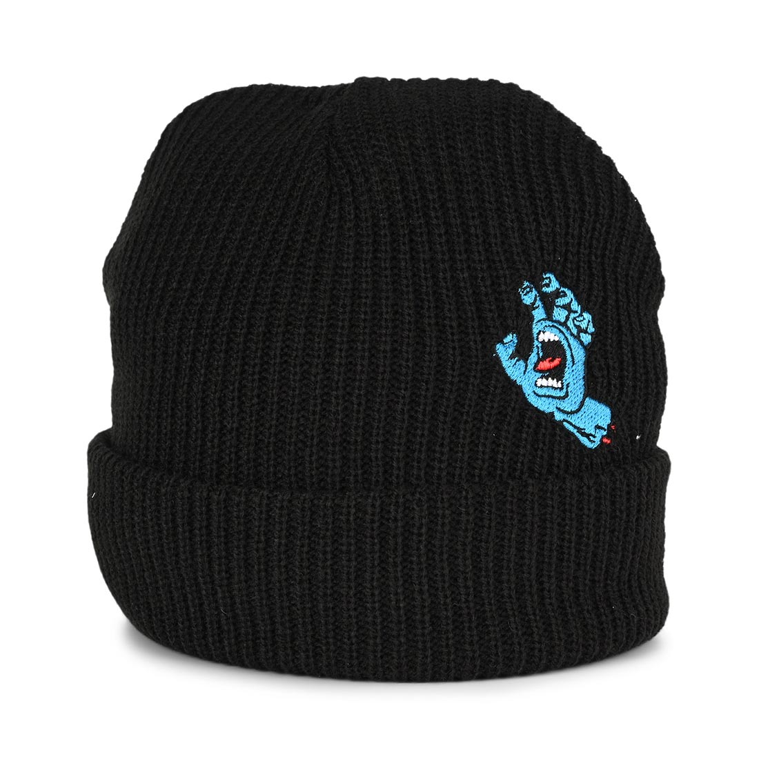 Santa Cruz Screaming Mini Hand Beanie Hat - Black