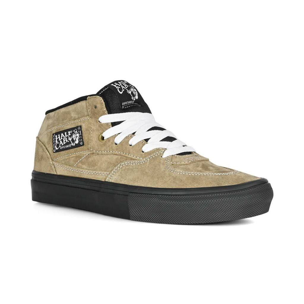 Vans Half Cab Skate Shoes - Olive/Black - Supereight