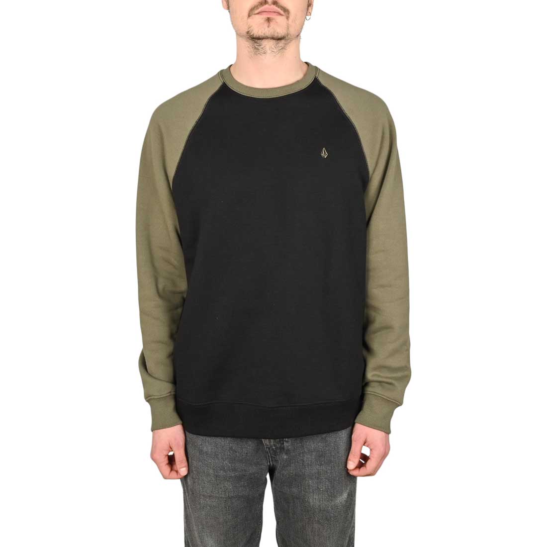 Volcom Homak Pullover Crew Sweater - Black - Supereight
