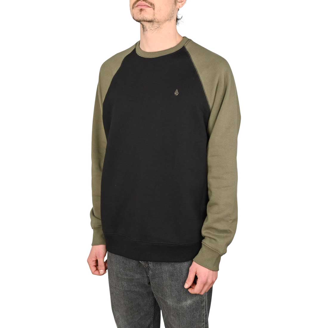 Volcom Homak Pullover Crew Sweater - Black - Supereight