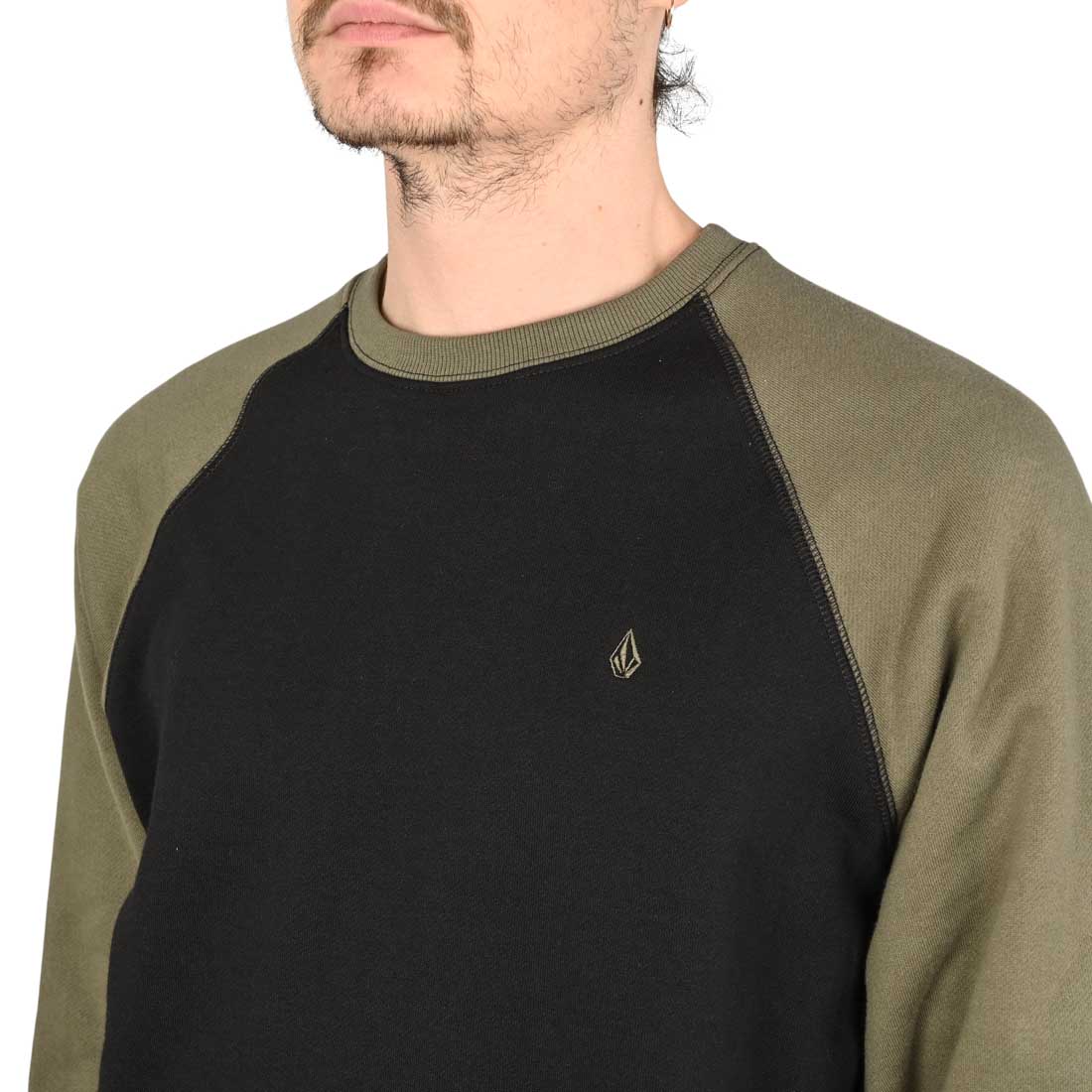 Volcom Homak Pullover Crew Sweater - Black - Supereight