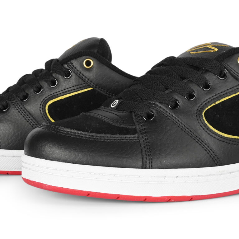eS Accel OG Skate Shoes - Black/Gold/White - Supereight