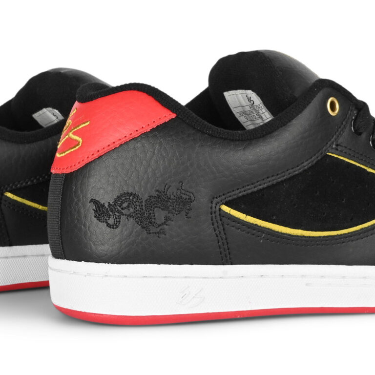 eS Accel OG Skate Shoes - Black/Gold/White - Supereight