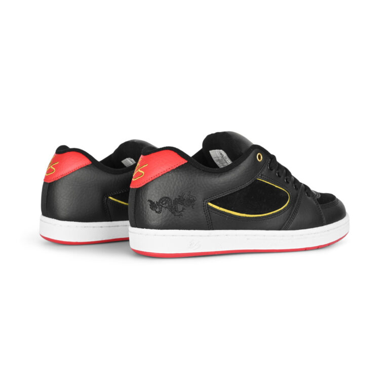 eS Accel OG Skate Shoes - Black/Gold/White - Supereight