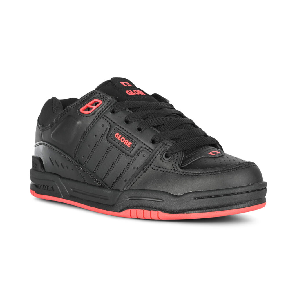 Globe Fusion Skate Shoes - Black/Red (HO24) - Supereight