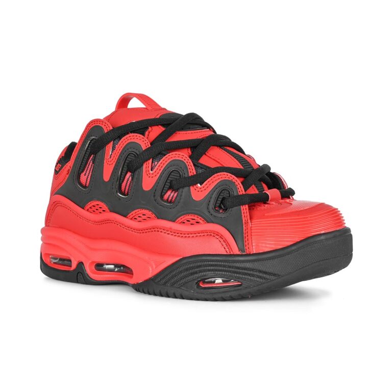 Osiris D3 2001 Skate Shoes - Red/Black/Grey - Supereight