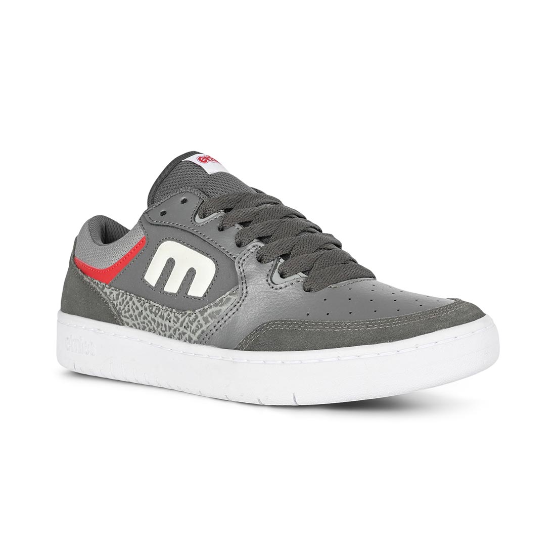 Etnies Loot Skate Shoes - Grey/Light Grey/Red - Supereight