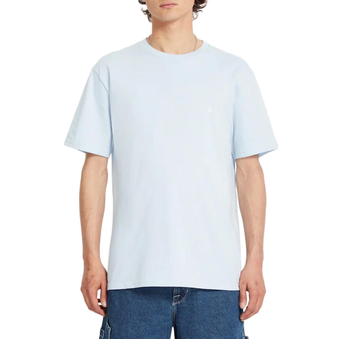 Volcom Stone Blanks S/S T-Shirt - Carolina Blue - Supereight