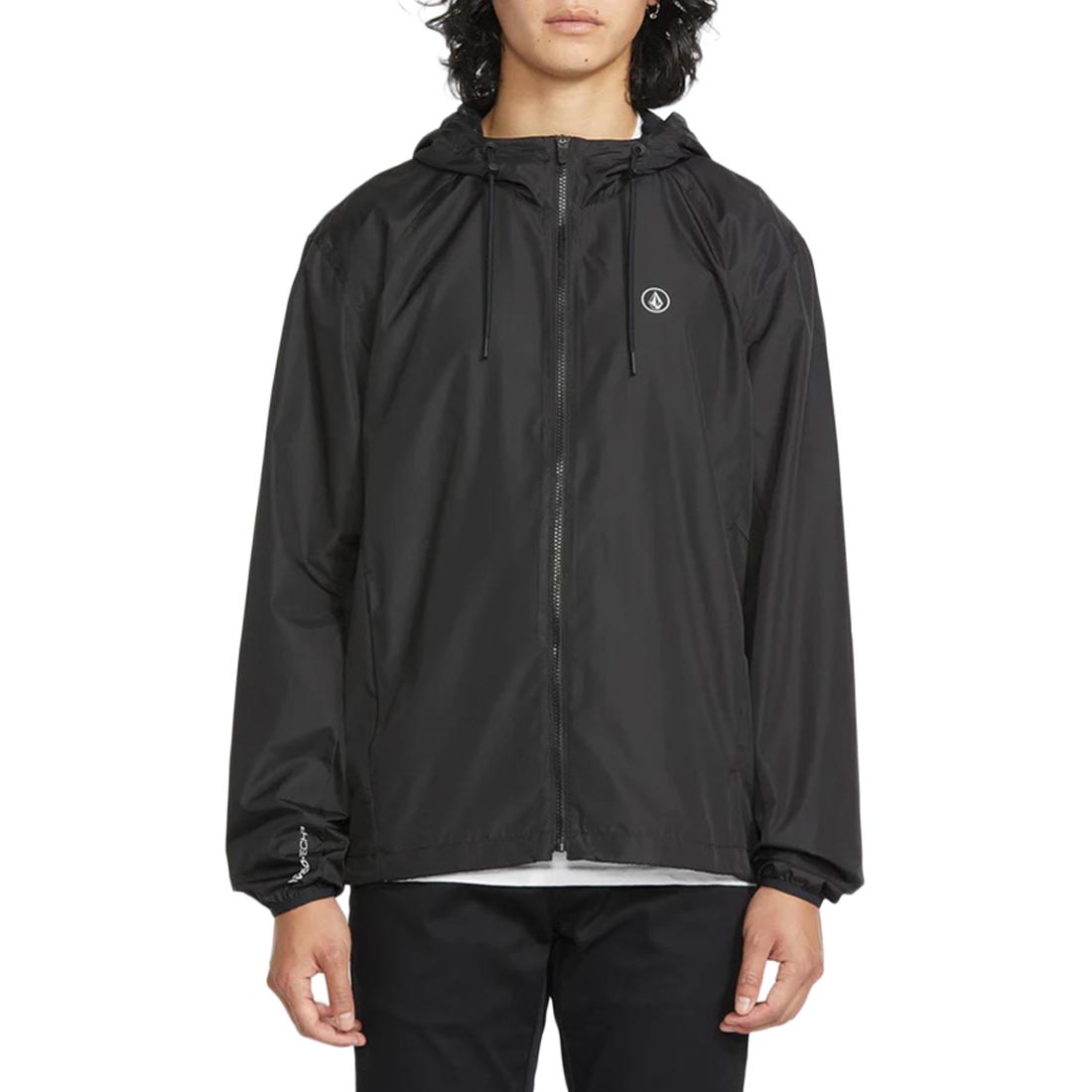 Volcom Wavern Windbreaker Jacket - Black - Supereight