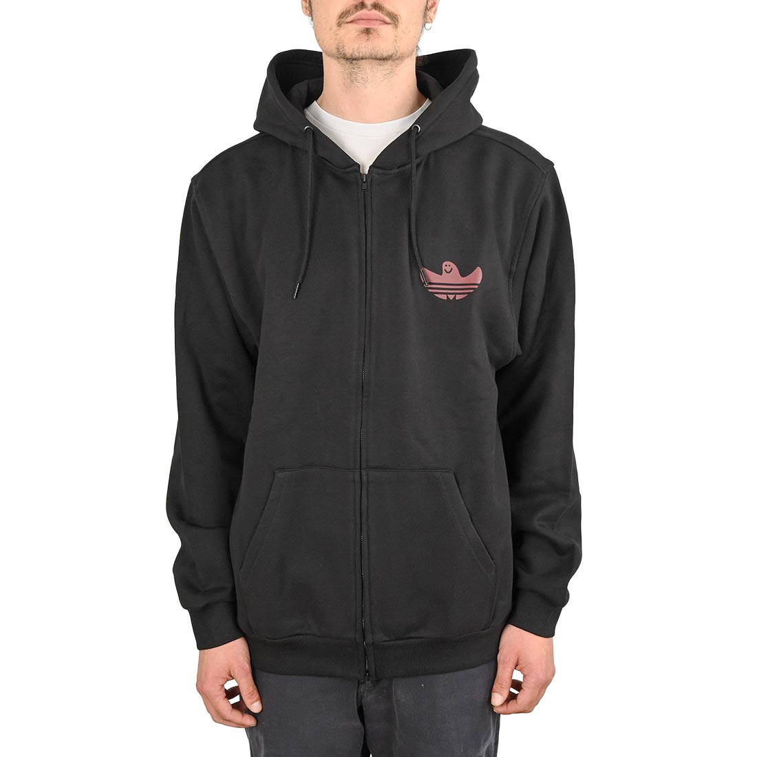 Adidas Shmoo Zip-Up Hoodie - Black/Shared Red - Supereight