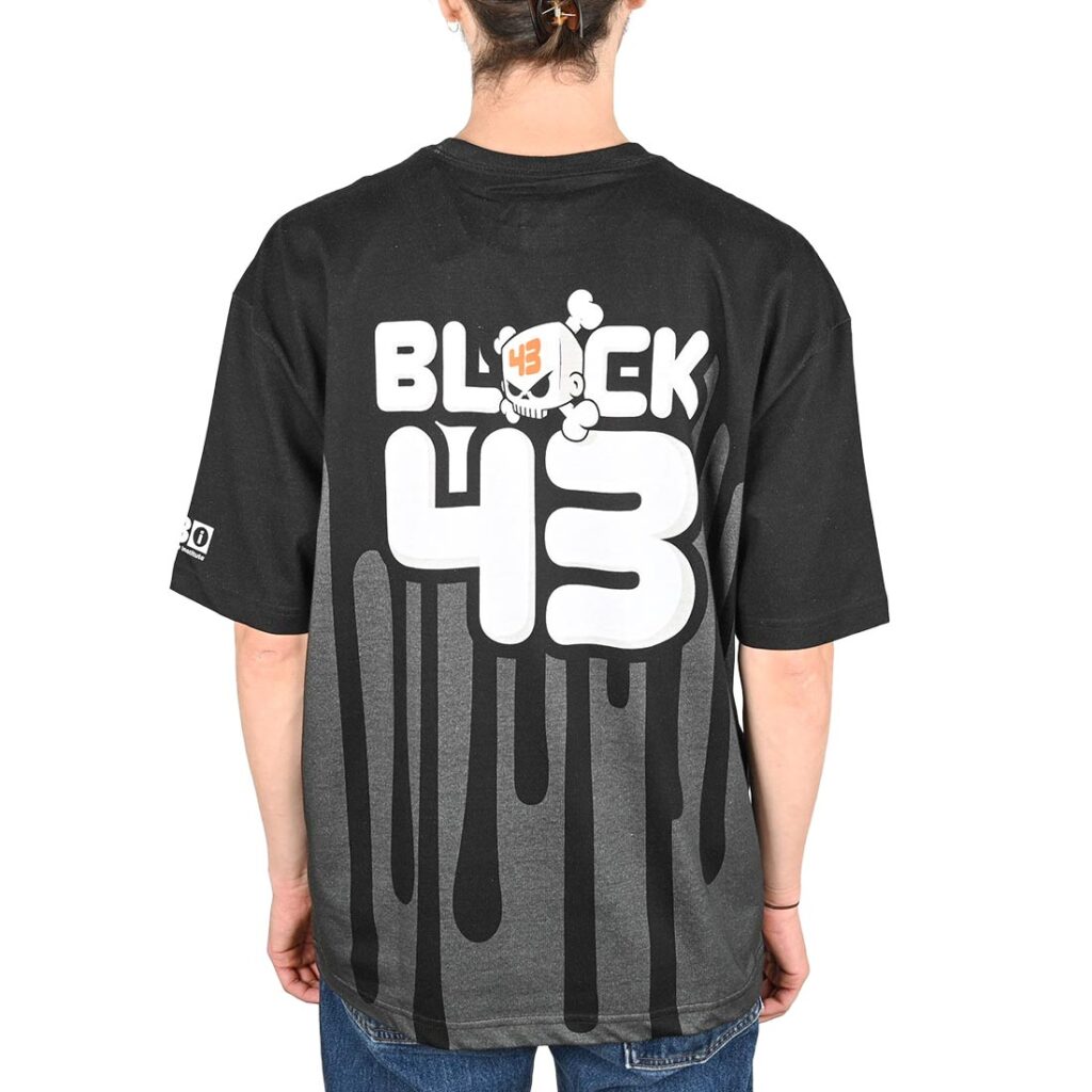 DC x 43i Big Drip S/S T-Shirt - Black - Supereight