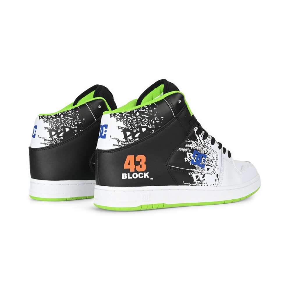 DC x 43i Manteca 4 High-Top Skate Shoes - Black/White/Multi