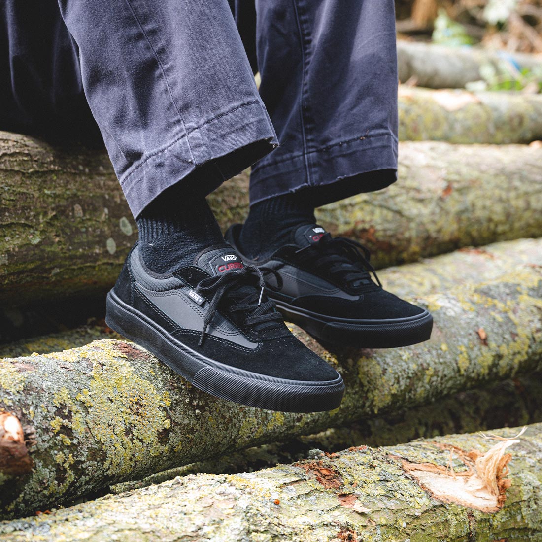 Vans Curren Caples Skate Shoes - Black/Black - Supereight