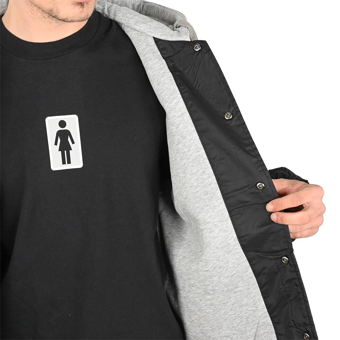 Vans Riley Hooded Coach Jacket - Black - Supereight