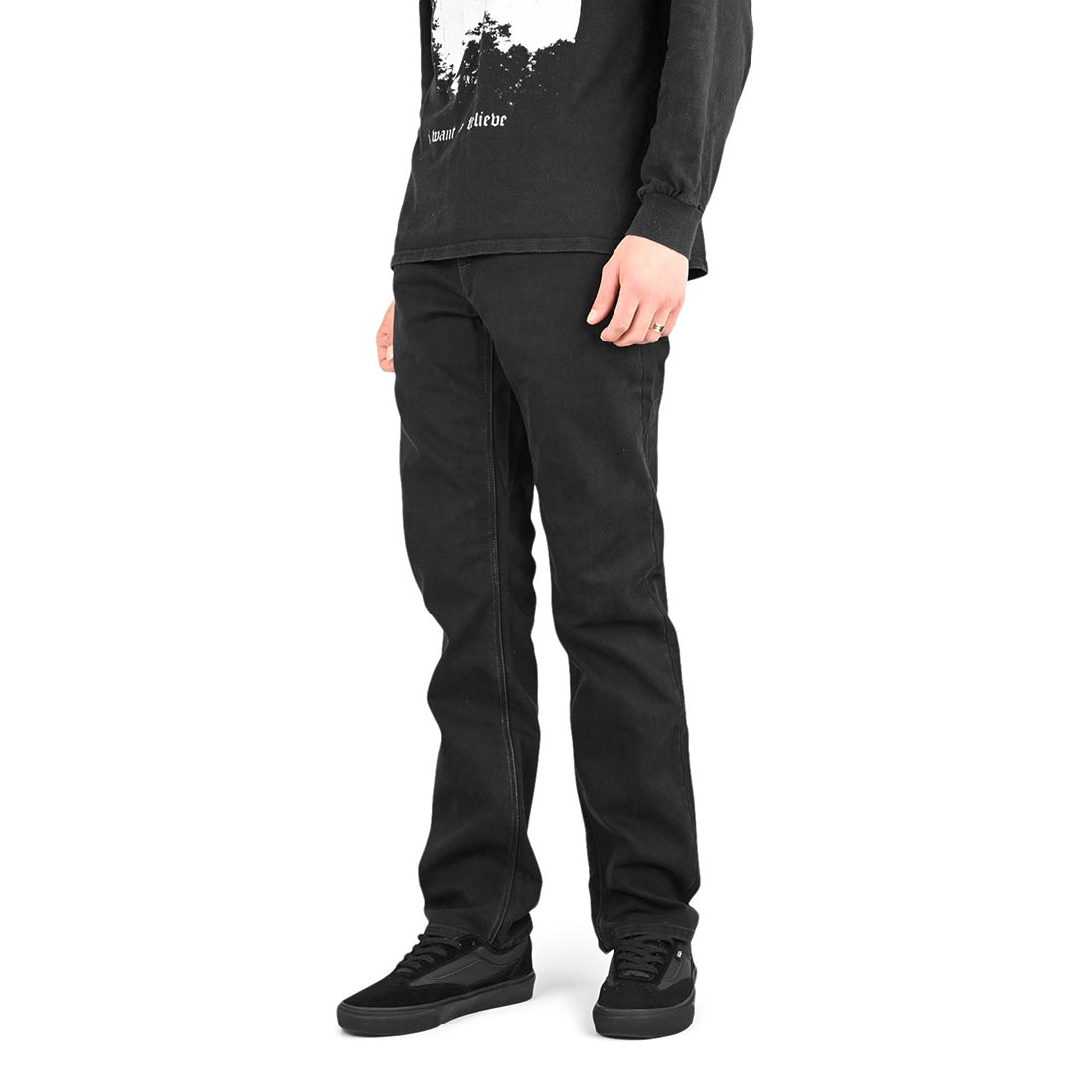 Volcom Solver Straight Fit Jeans - Blackout - Supereight