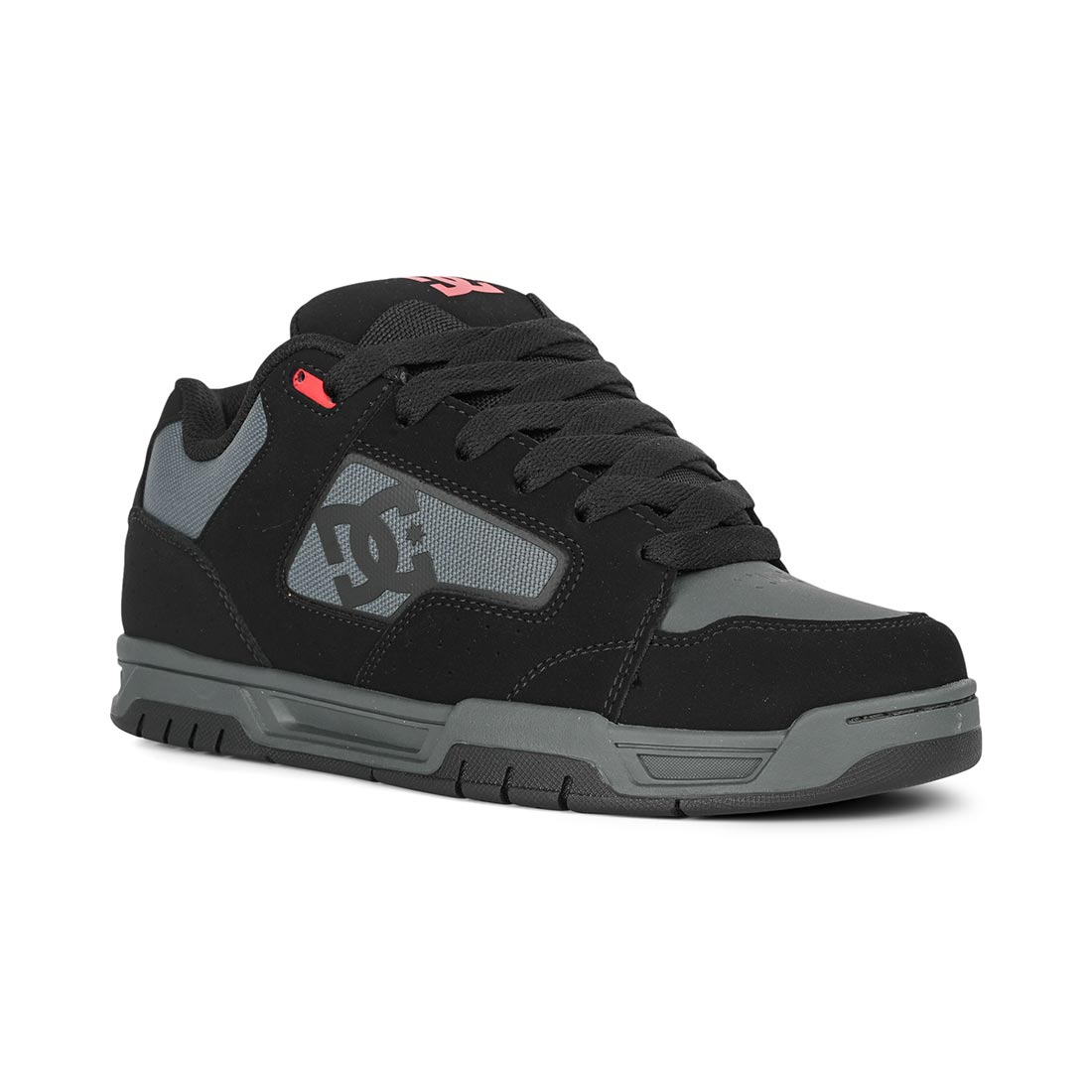 DC Coiler Skate Shoes - Black/Grey/Red - Supereight