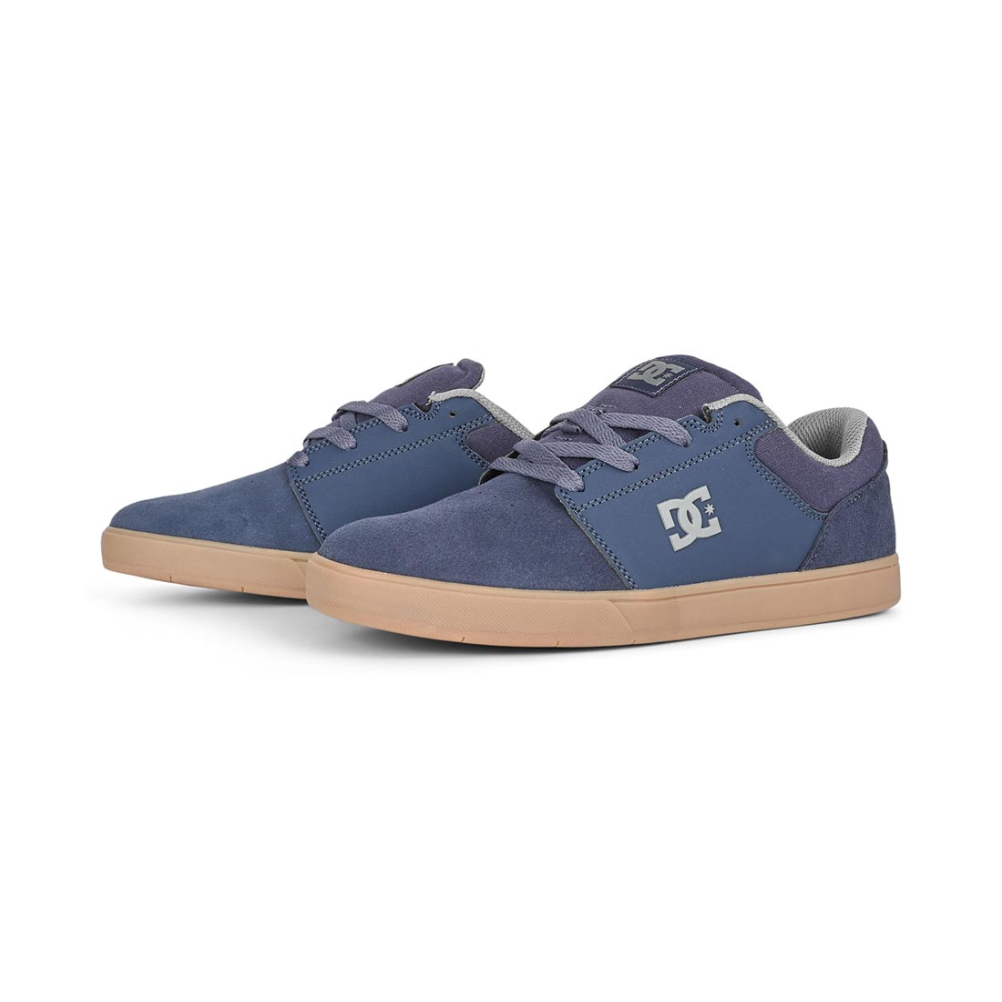 DC Crisis 2 Low Top Skate Shoes - Navy/Grey/Gum