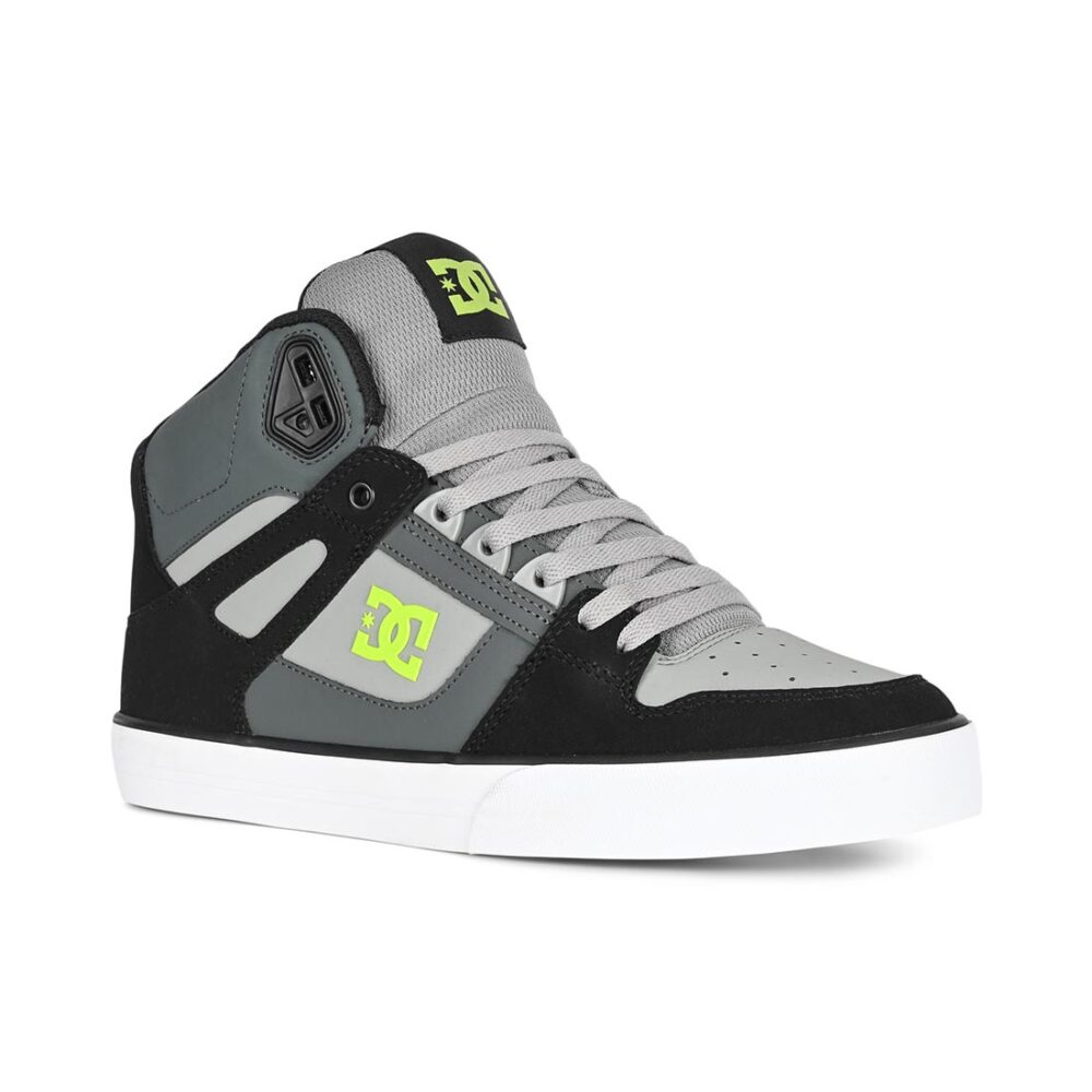 DC Pure High Top WC Shoes - Black/Lime