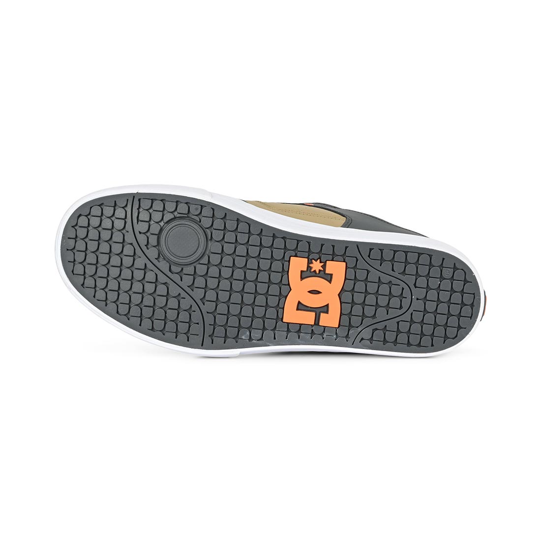 DC Pure Skate Shoes - Grey/Tan/Orange - Supereight