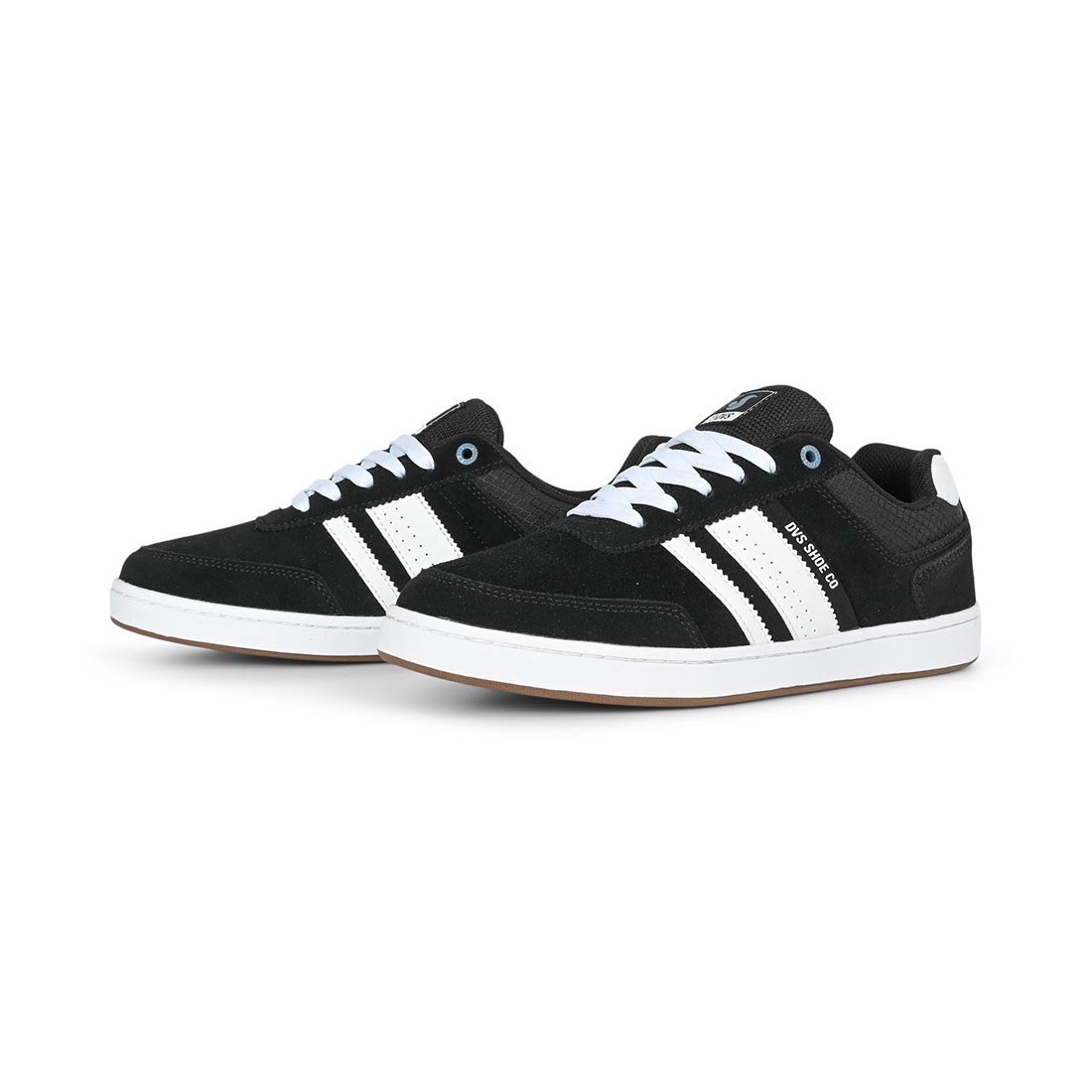 DVS Milan ST Skate Shoes - Black/Black/White - Supereight
