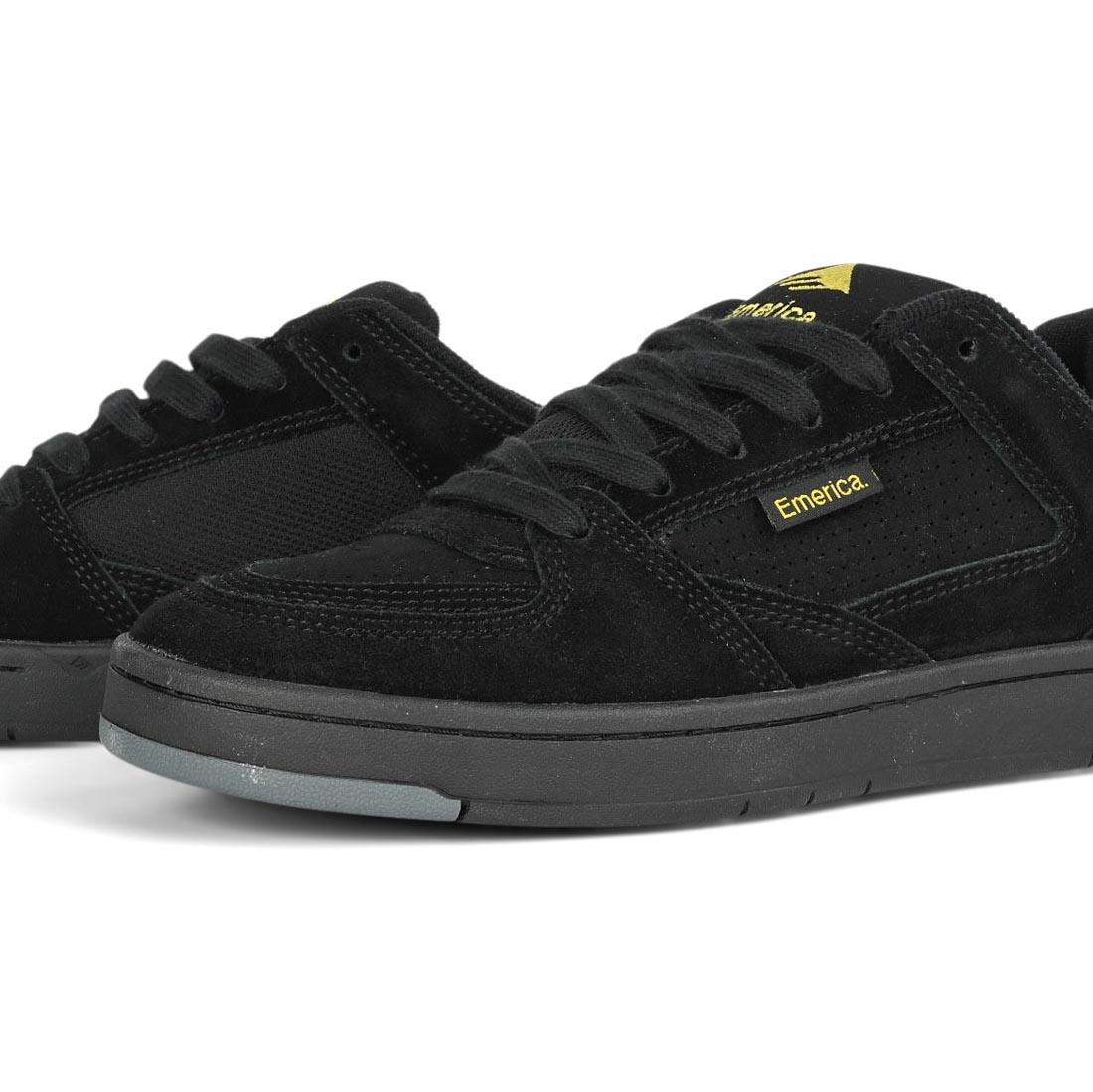 Emerica Mute Skate Shoes - Black/Yellow/Black - Supereight