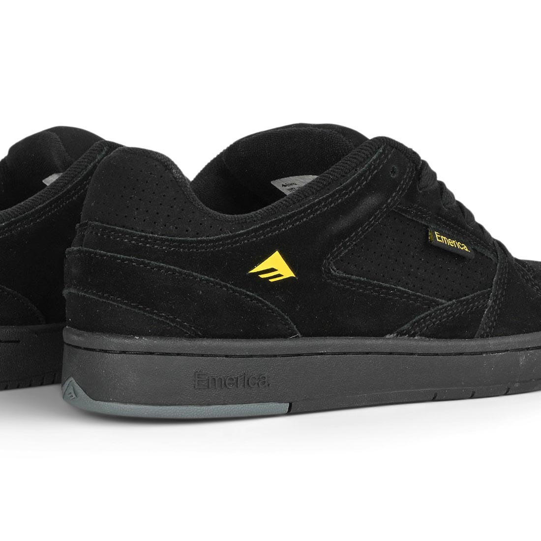 Emerica Mute Skate Shoes - Black/Yellow/Black - Supereight