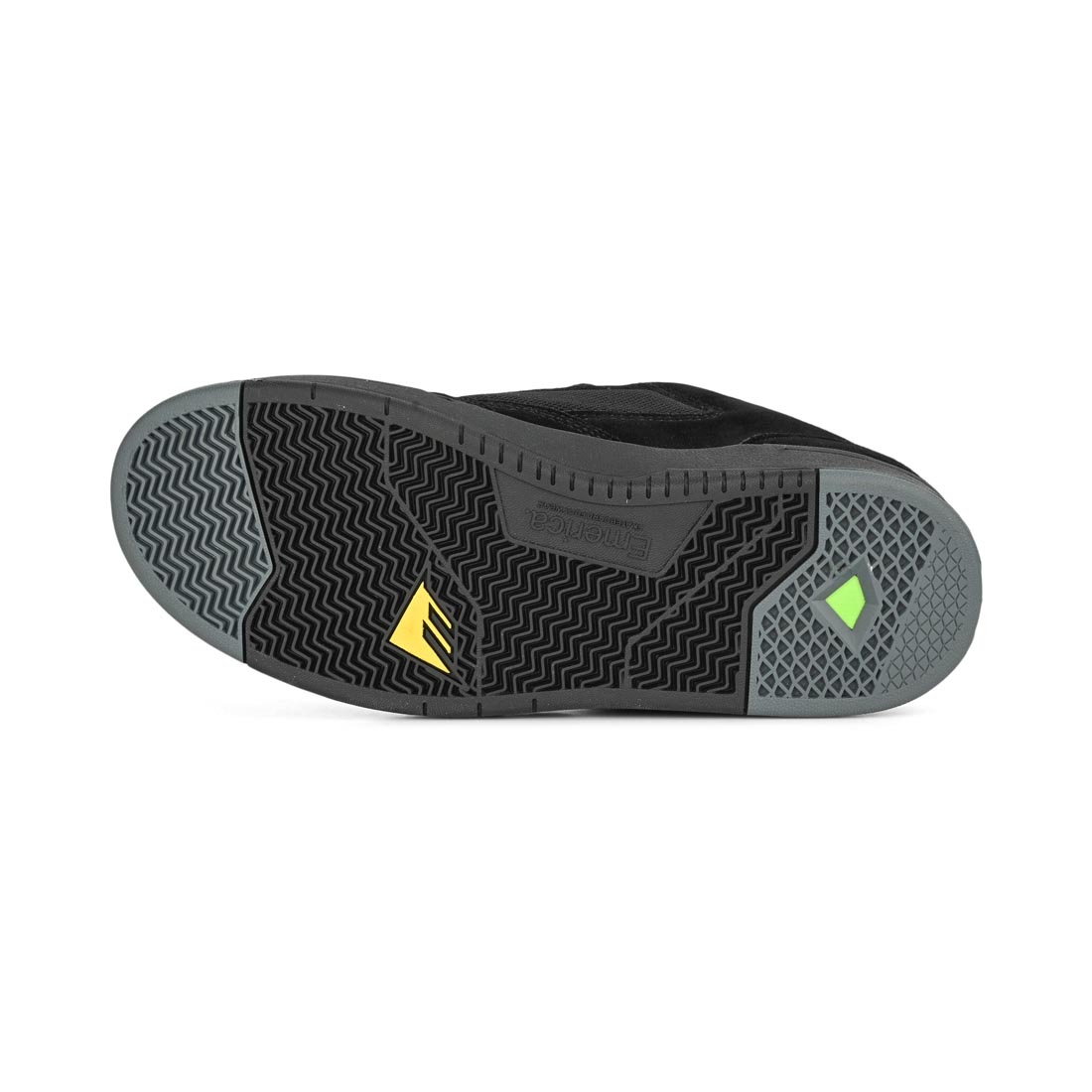Emerica Mute Skate Shoes - Black/Yellow/Black - Supereight