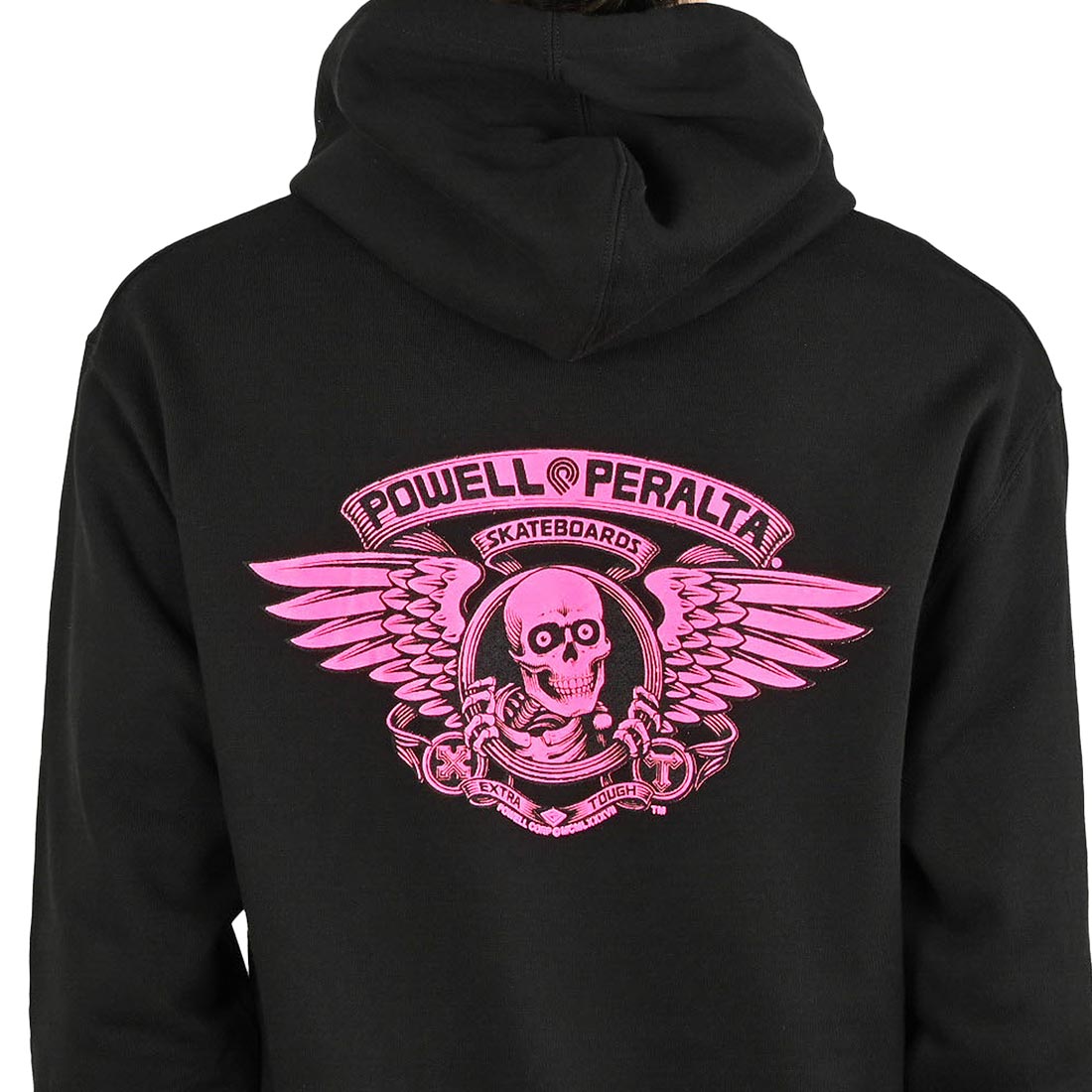 Powell Peralta Winged Ripper Pullover Hoodie - Blacklight Pink