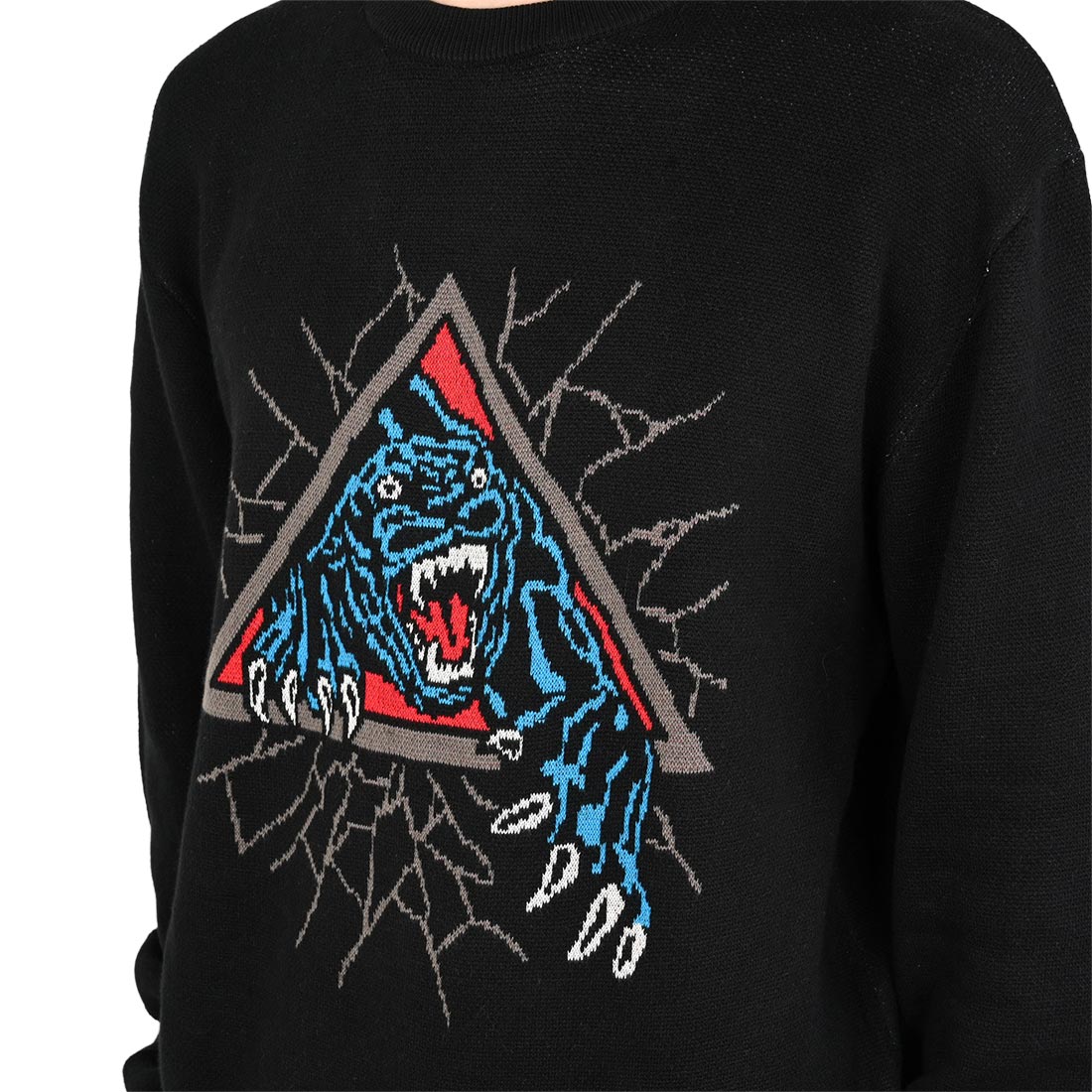 Santa Cruz Natas SC Panther Knitted Jumper - Black