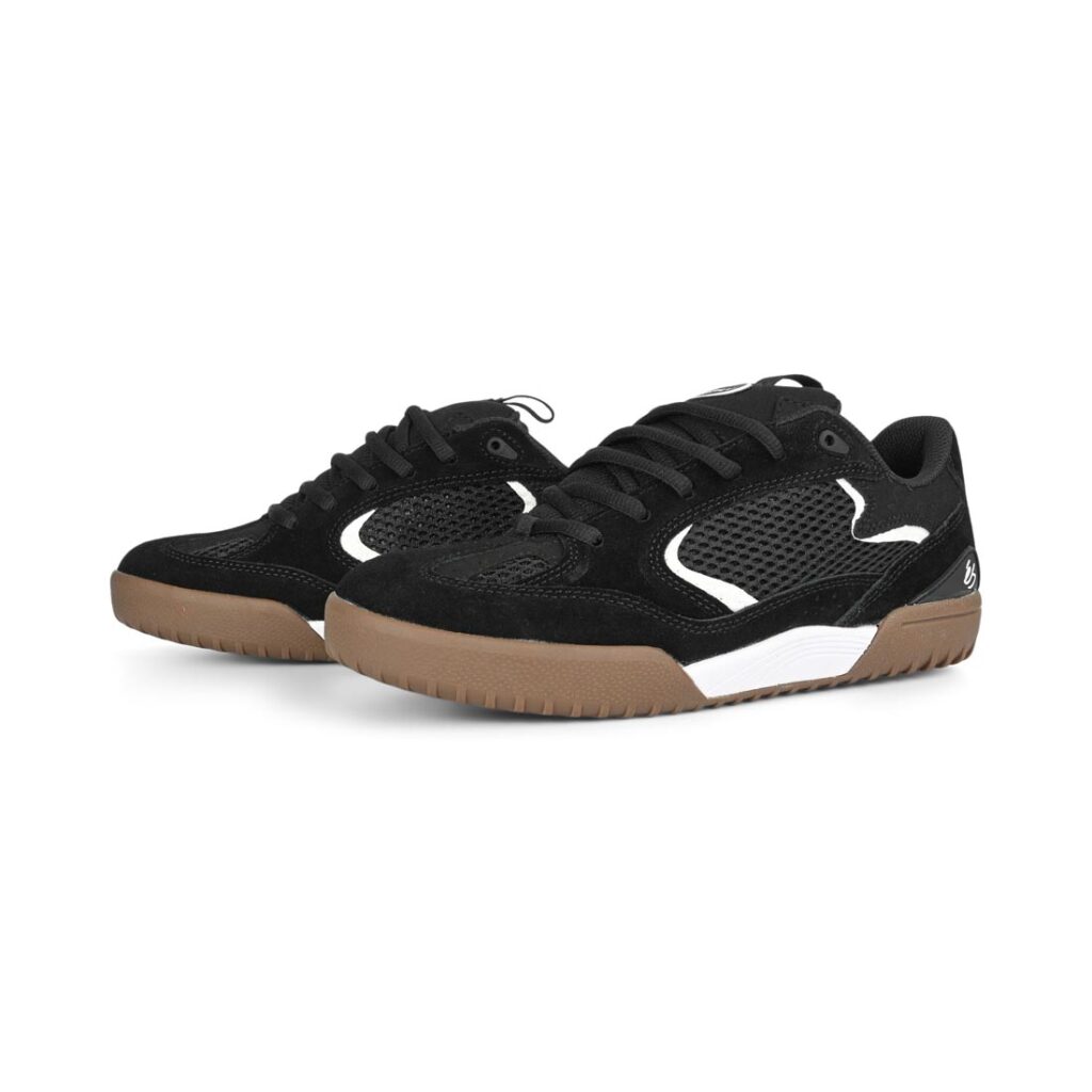 eS Quattro Skate Shoes - Black/Gum/White - Supereight