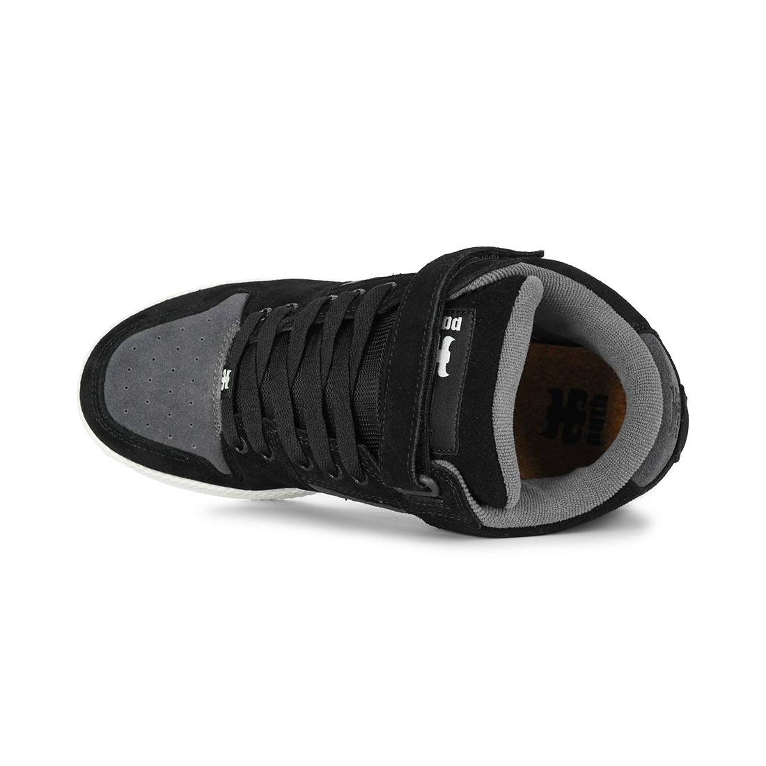 IPATH Grasshopper High-Top Skate Shoes - Black/Grey Suede