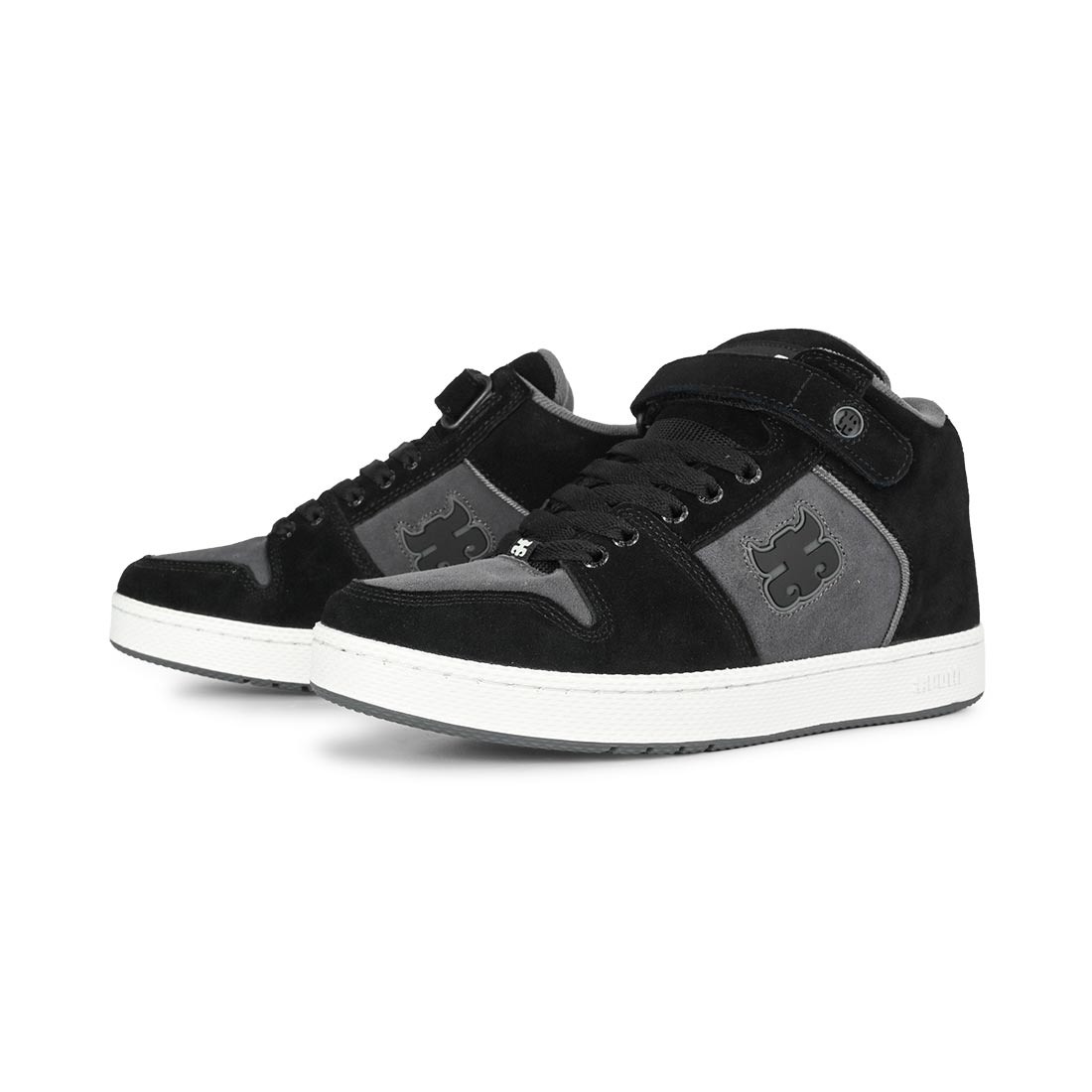 IPATH Grasshopper High-Top Skate Shoes - Black/Grey Suede