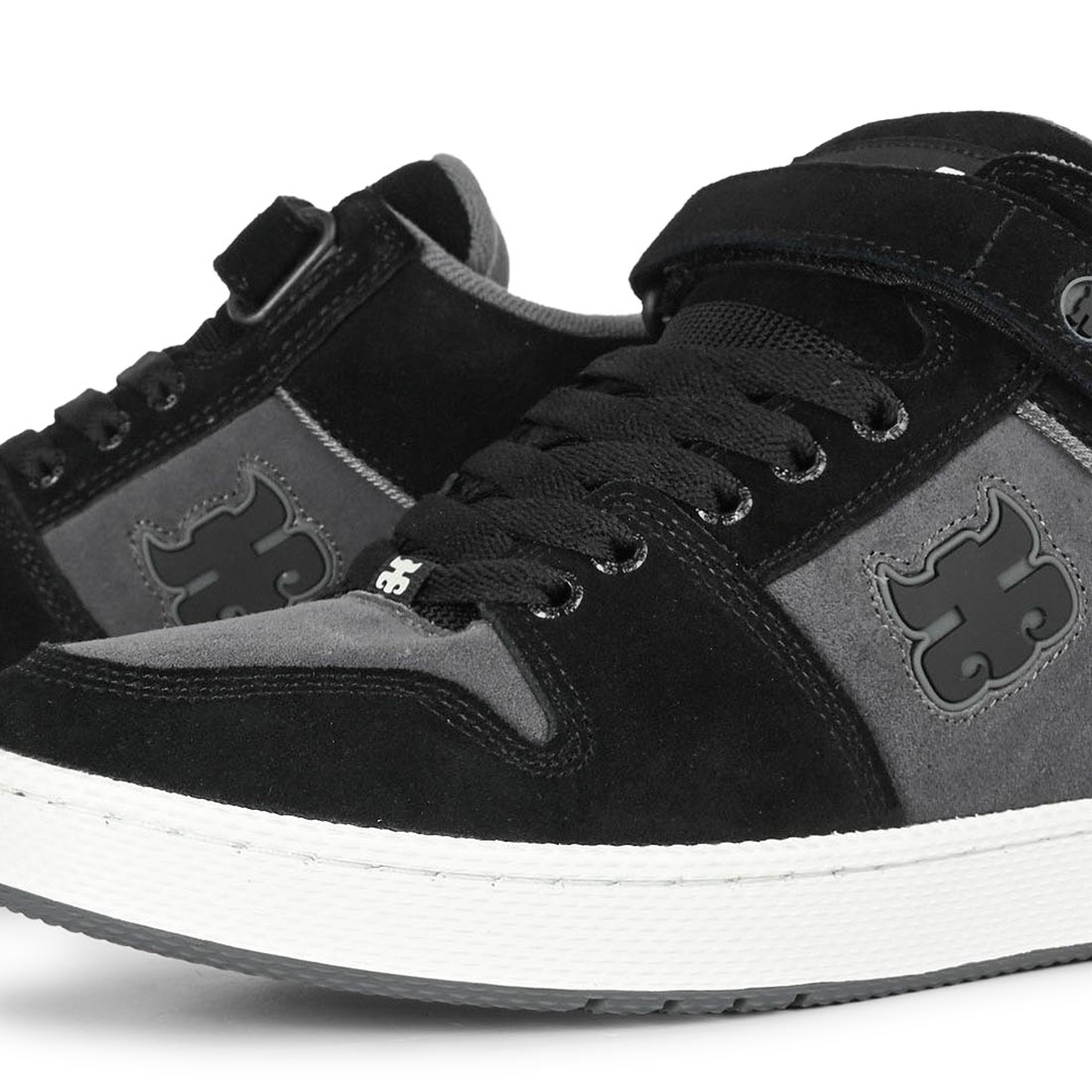 IPATH Grasshopper High-Top Skate Shoes - Black/Grey Suede