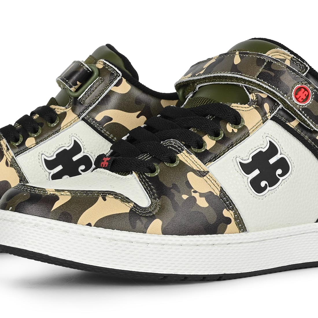 IPATH Grasshopper High-Top Skate Shoes - Camo Leather