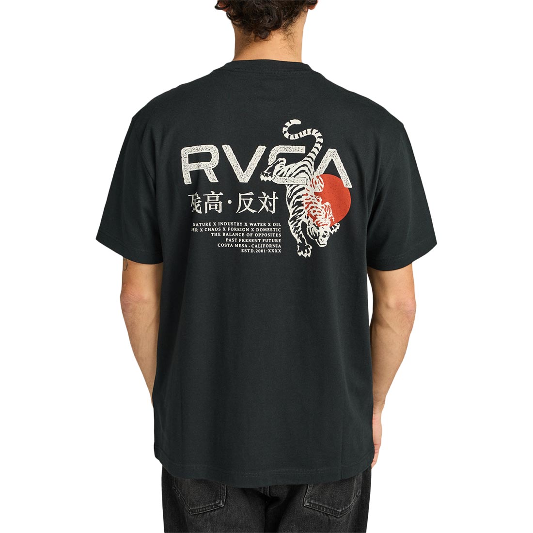 RVCA Tiger Sun Short-Sleeved T-Shirt - Black - Supereight