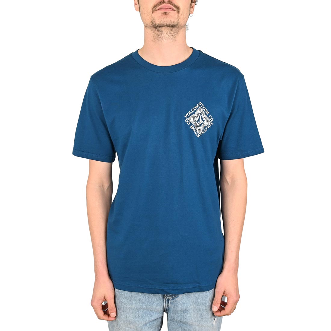 Volcom Obtical S/S T-Shirt - Cosmic Blue - Supereight