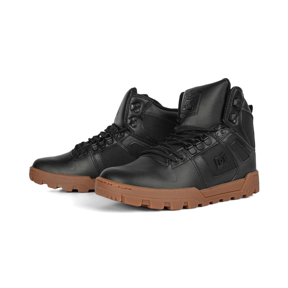 DC Pure High Top WR Lace Up Winter Boot - Black/Gum