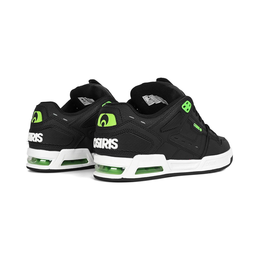 Osiris Peril Skate Shoes - Black/Black/Green - Supereight
