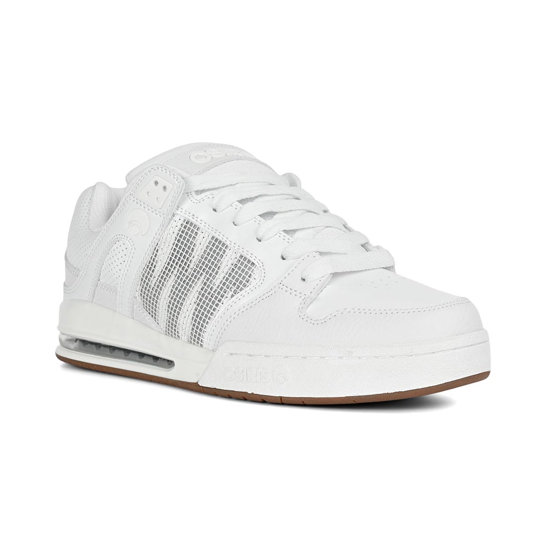 Osiris Pixel Skate Shoes - White/Grey/Gum