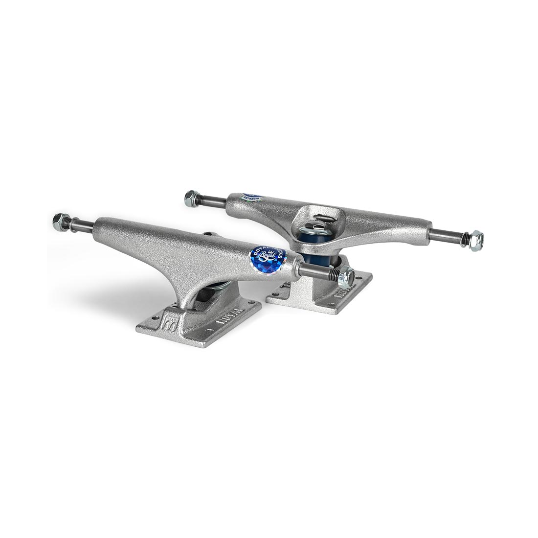 Royal FC Inverted Kingpin 144 Skateboard Trucks (Pair) - Silver