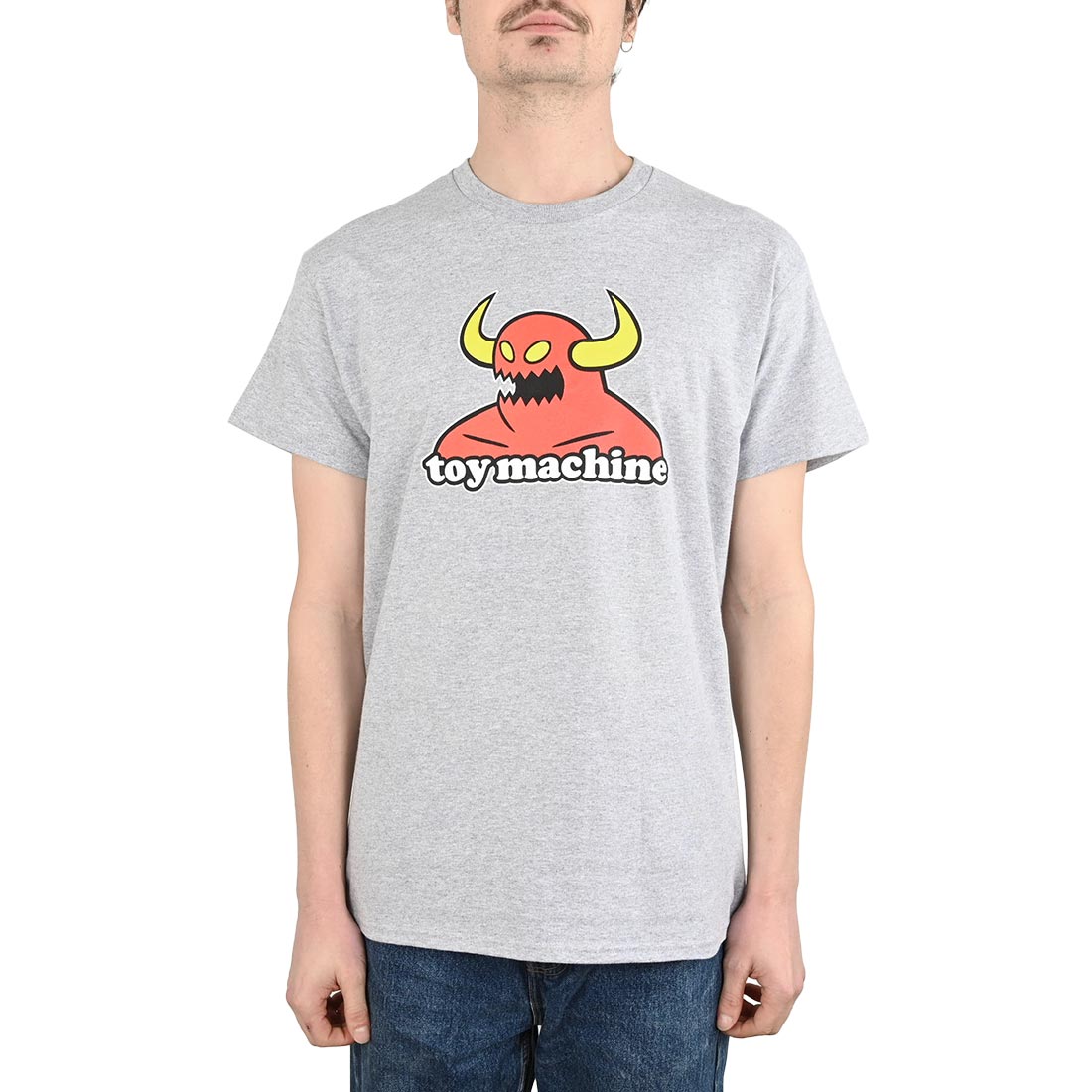 Toy Machine Monster S/S T-Shirt - Heather Grey - Supereight