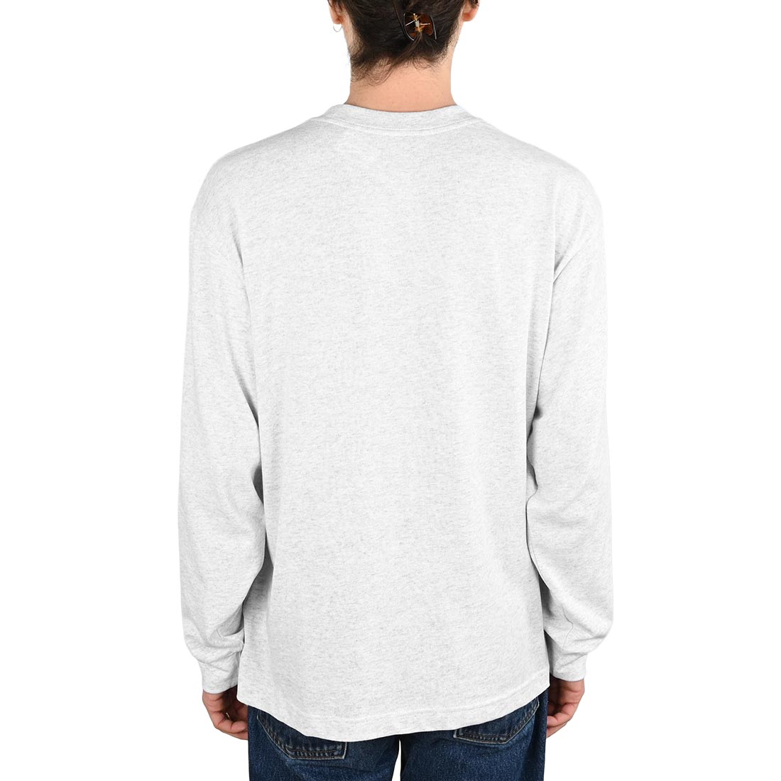 Vans Left Chest II Loose L/S T-Shirt - Light Grey Heather