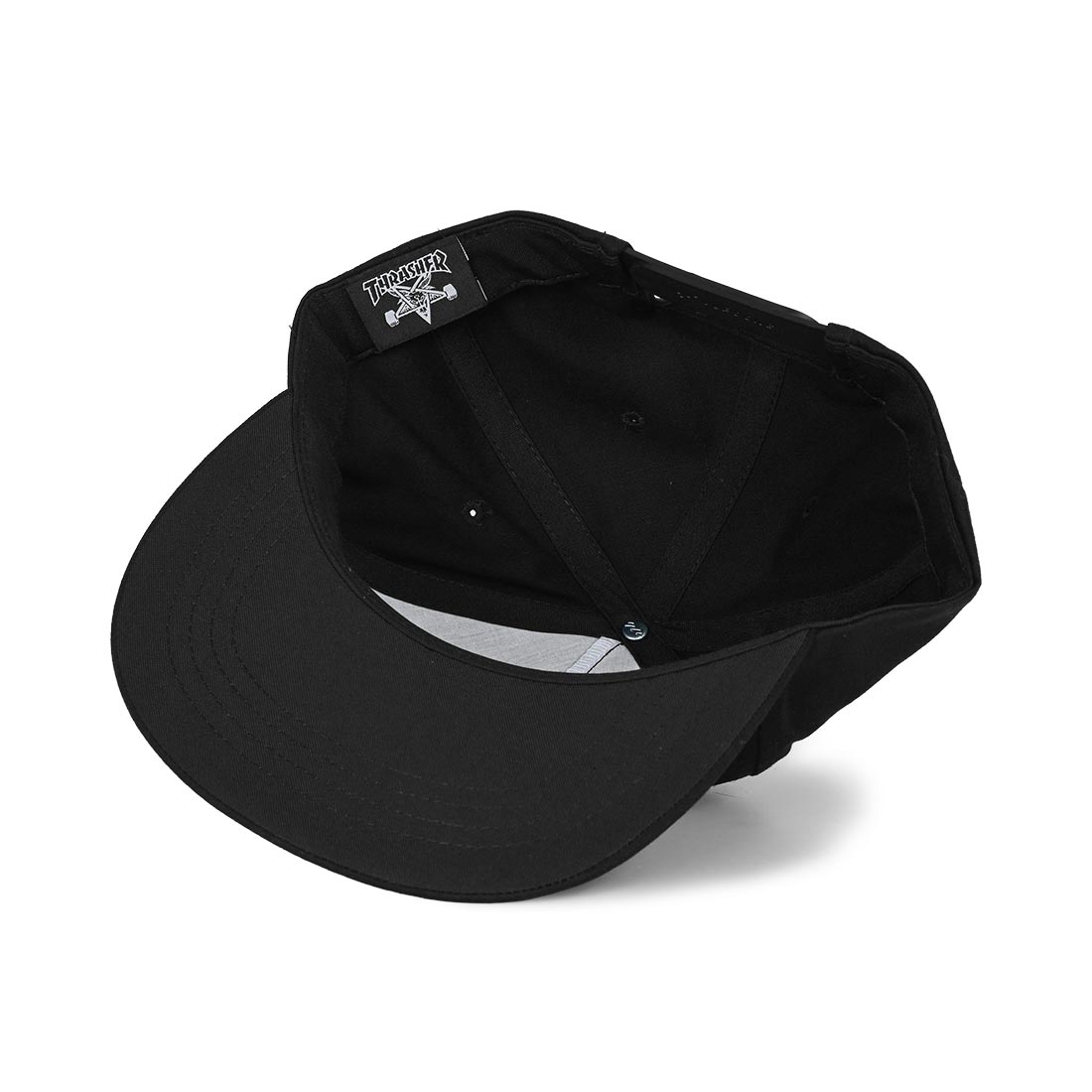 Thrasher x Spitfire Snapback Cap - Black - Supereight