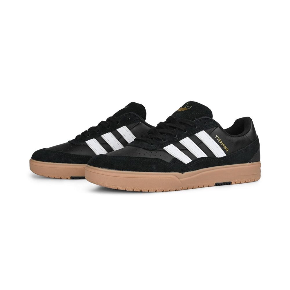 Adidas Tyshawn II Skate Shoes - Core Black/Cloud White/Gum