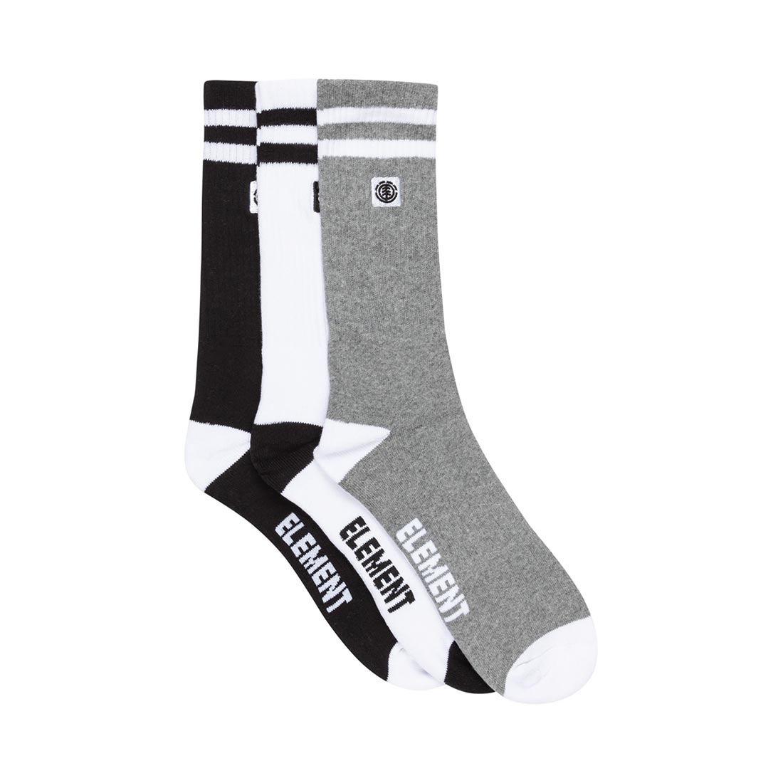 Element 2Tone Icon Crew Socks 3 Pack - Multi - Supereight