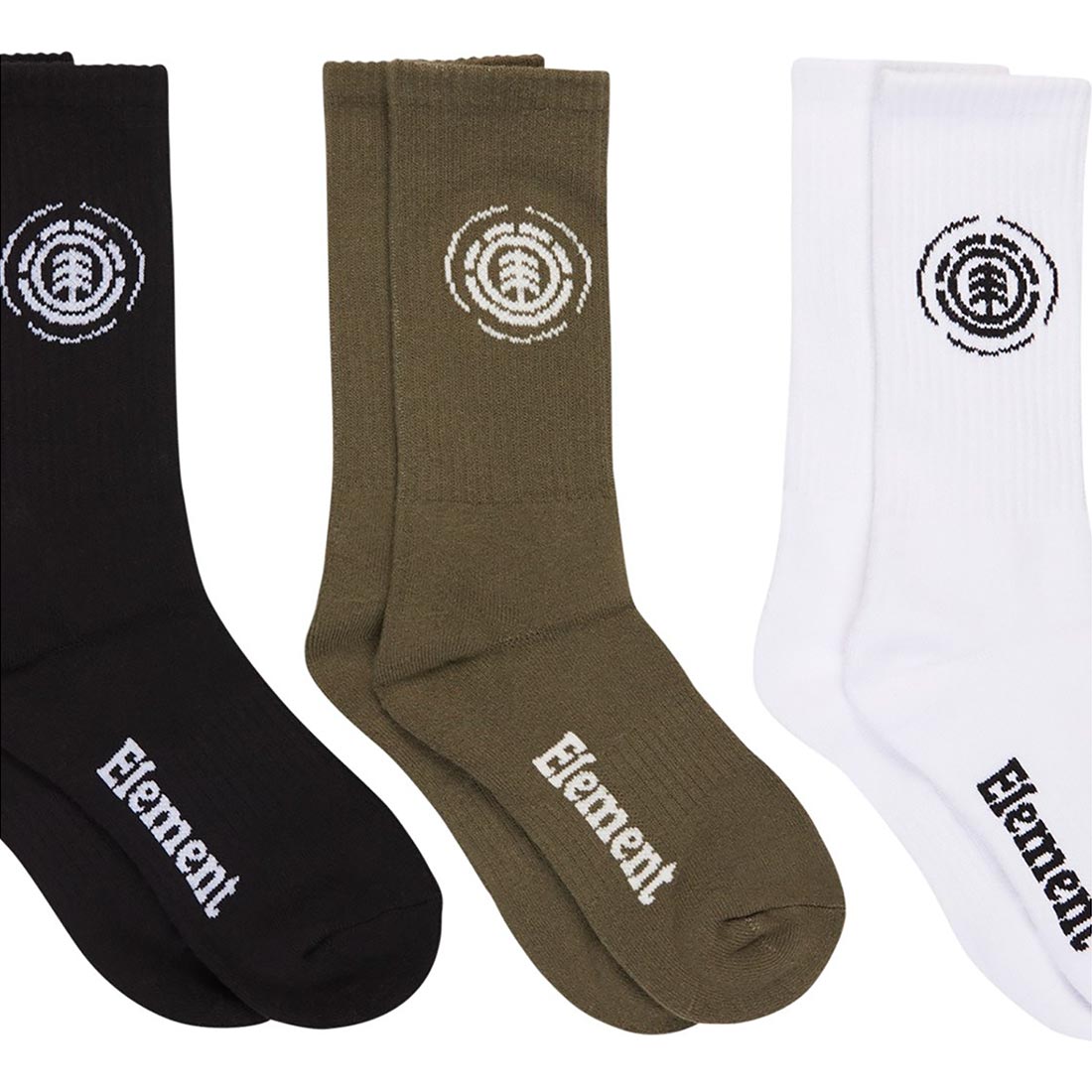 Element Icon Crew Socks 3 Pack - Multi - Supereight