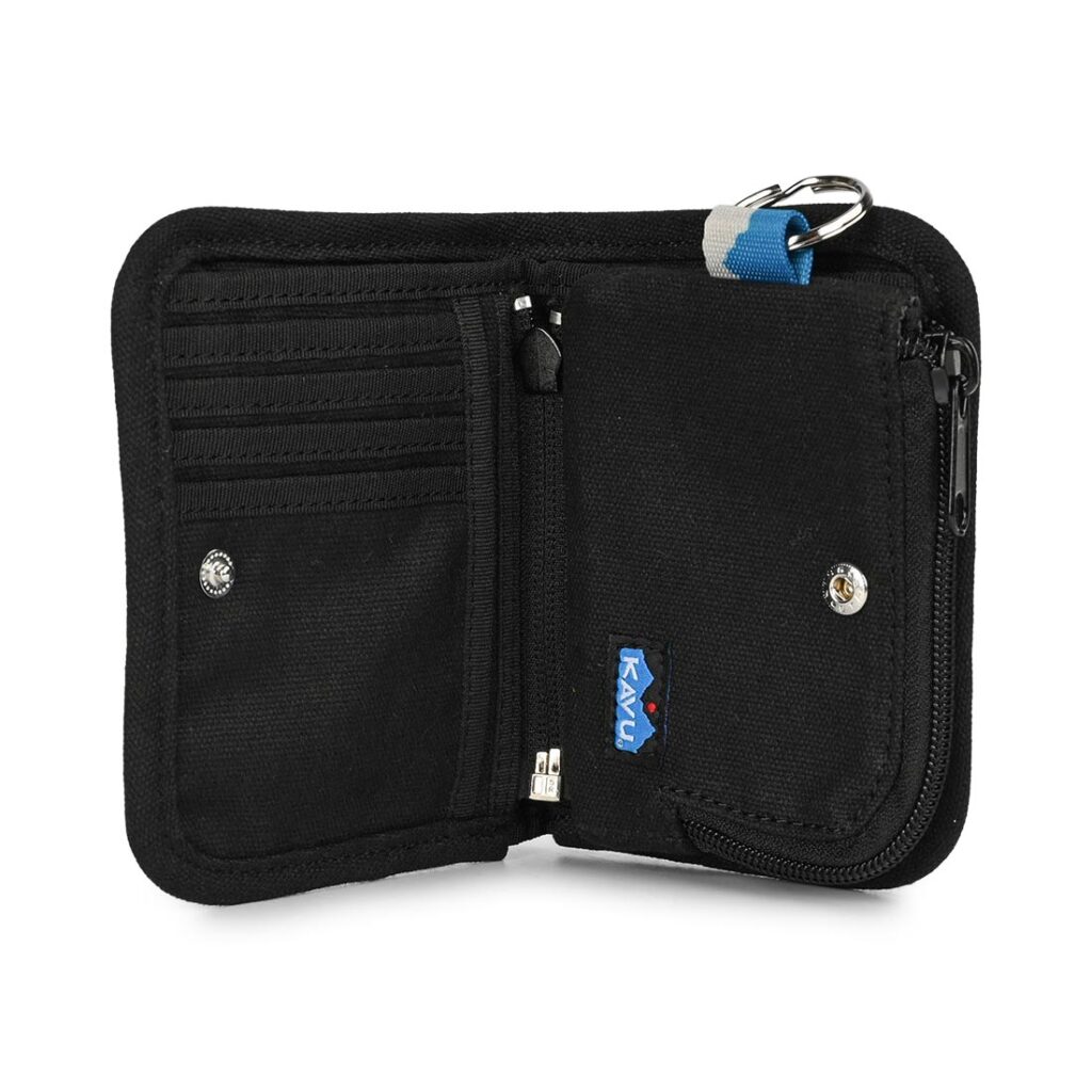 Kavu Zippy Zip-Up Wallet - Black - Supereight