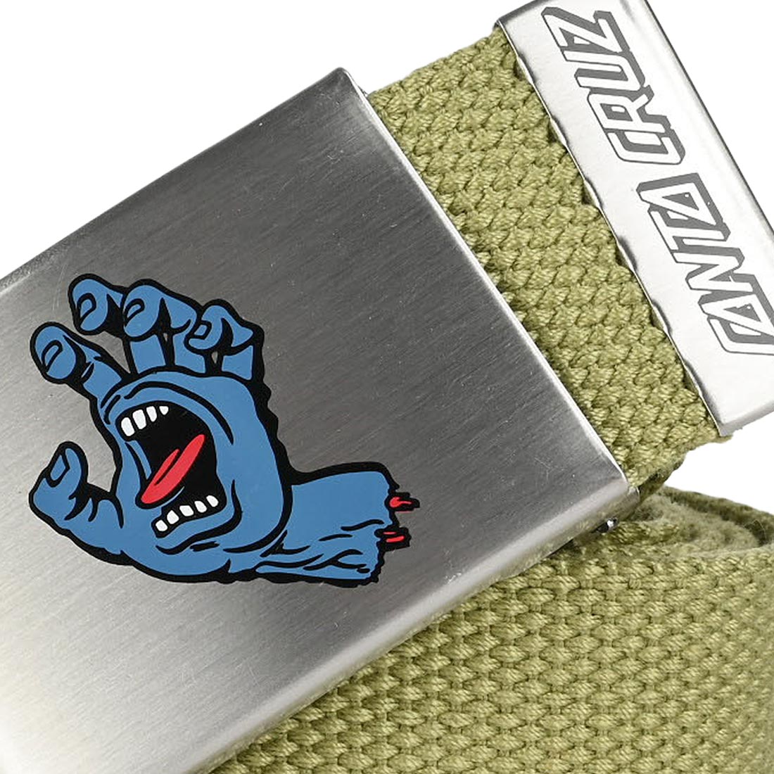 Santa Cruz Screaming Mini Hand Web Belt - Faded Khaki