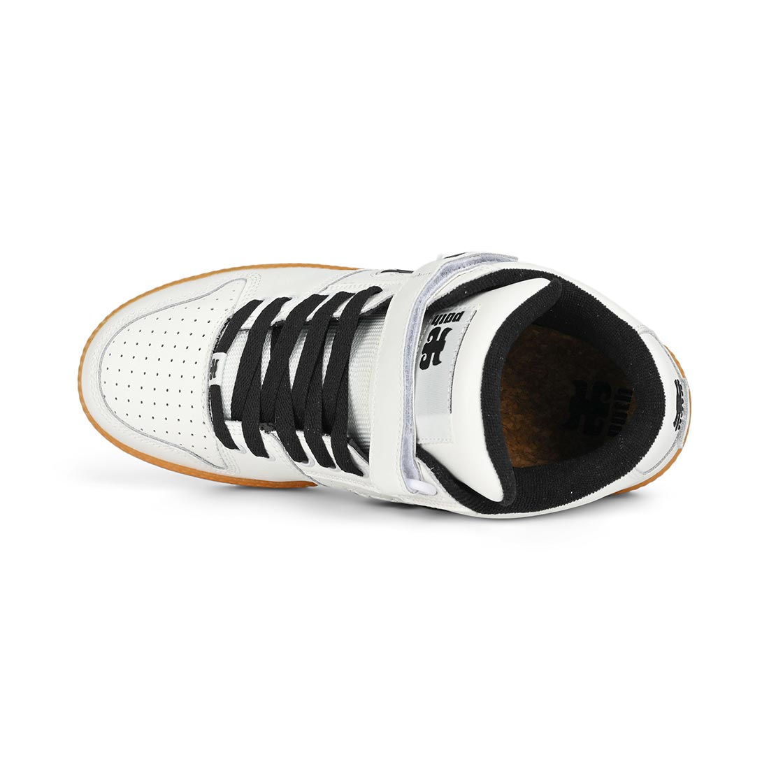 IPATH Grasshopper High-Top Skate Shoes - White Leather